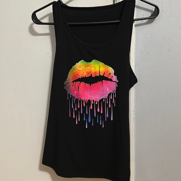 SHEIN | Tops | Lips Tank | Poshmark